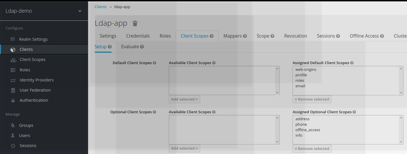 Using Client Scope with RedHat SSO Keycloak - JANUA