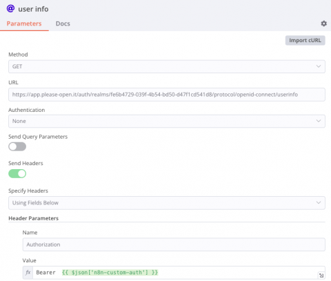 Keycloak OIDC authentication with N8N workflow - JANUA